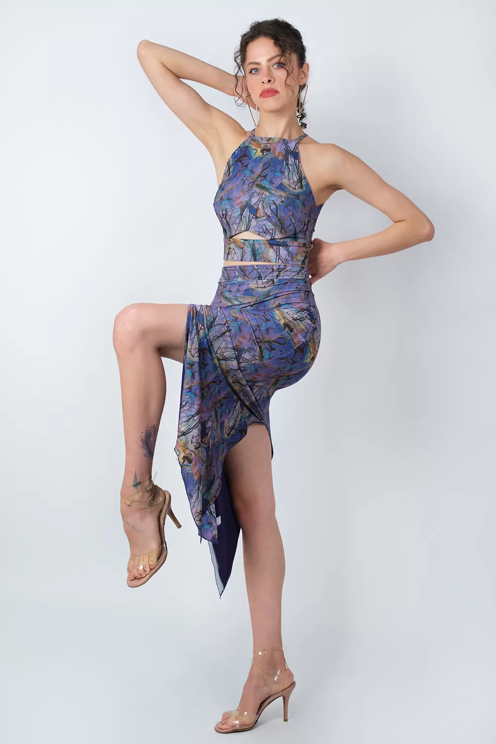 Tango Clothes :: Women's Tango Clothing :: Set Dresses :: Purple ...
